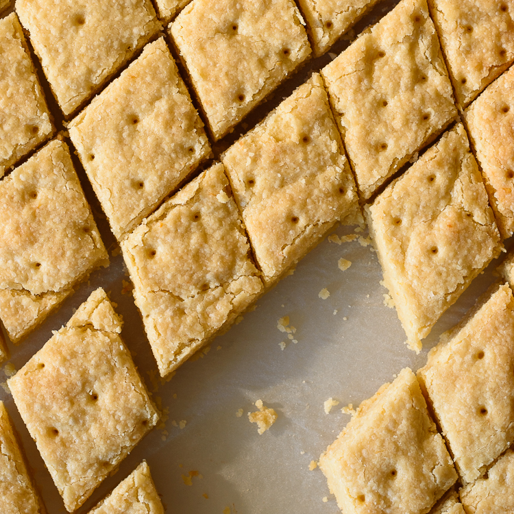 Buttery Lemon Shortbread Squares - Fork Knife Swoon
